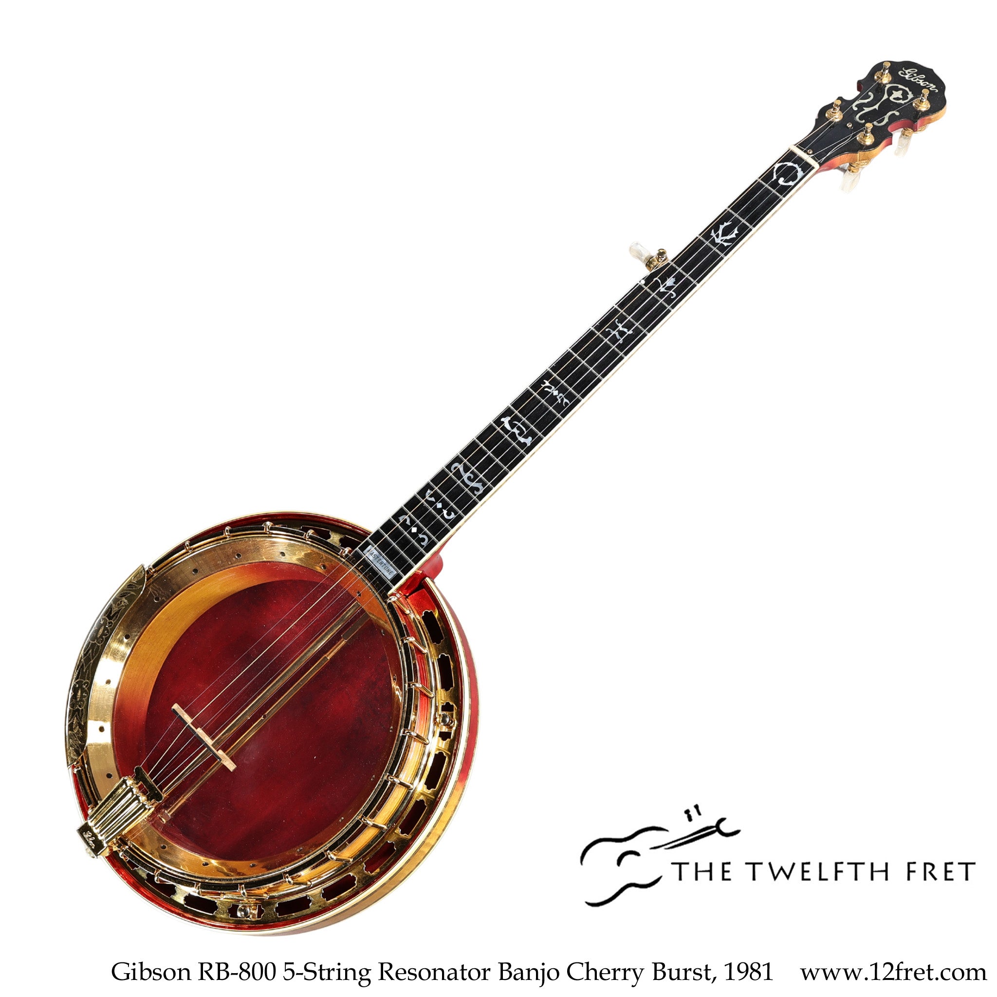 Gibson RB-800 5-String Resonator Banjo Cherry Burst, 1981 - The Twelfth ...
