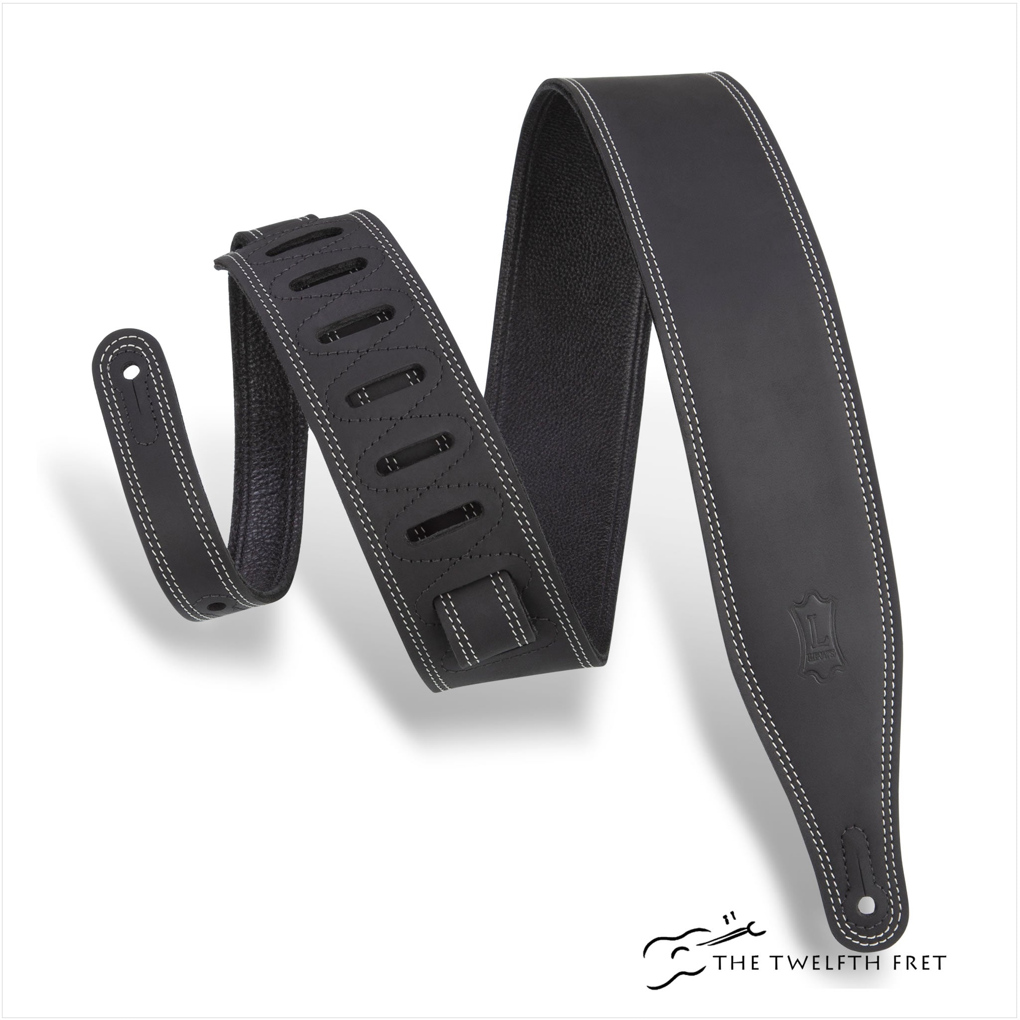 Levy's Butter Double Stitch Guitar Strap - The Twelfth Fret